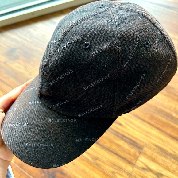 Balenciaga | Accessories | Balenciaga Baseball Cap Distressed | Poshmark